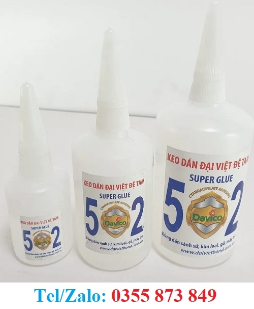 PHÂN PHỐI CHAI KEO DÁN GỖ 502, CHAI LỚN